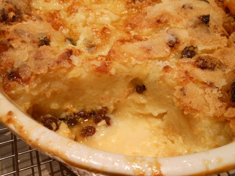 Bread Pudding with Glazed Cream | Dixie's Kitchen